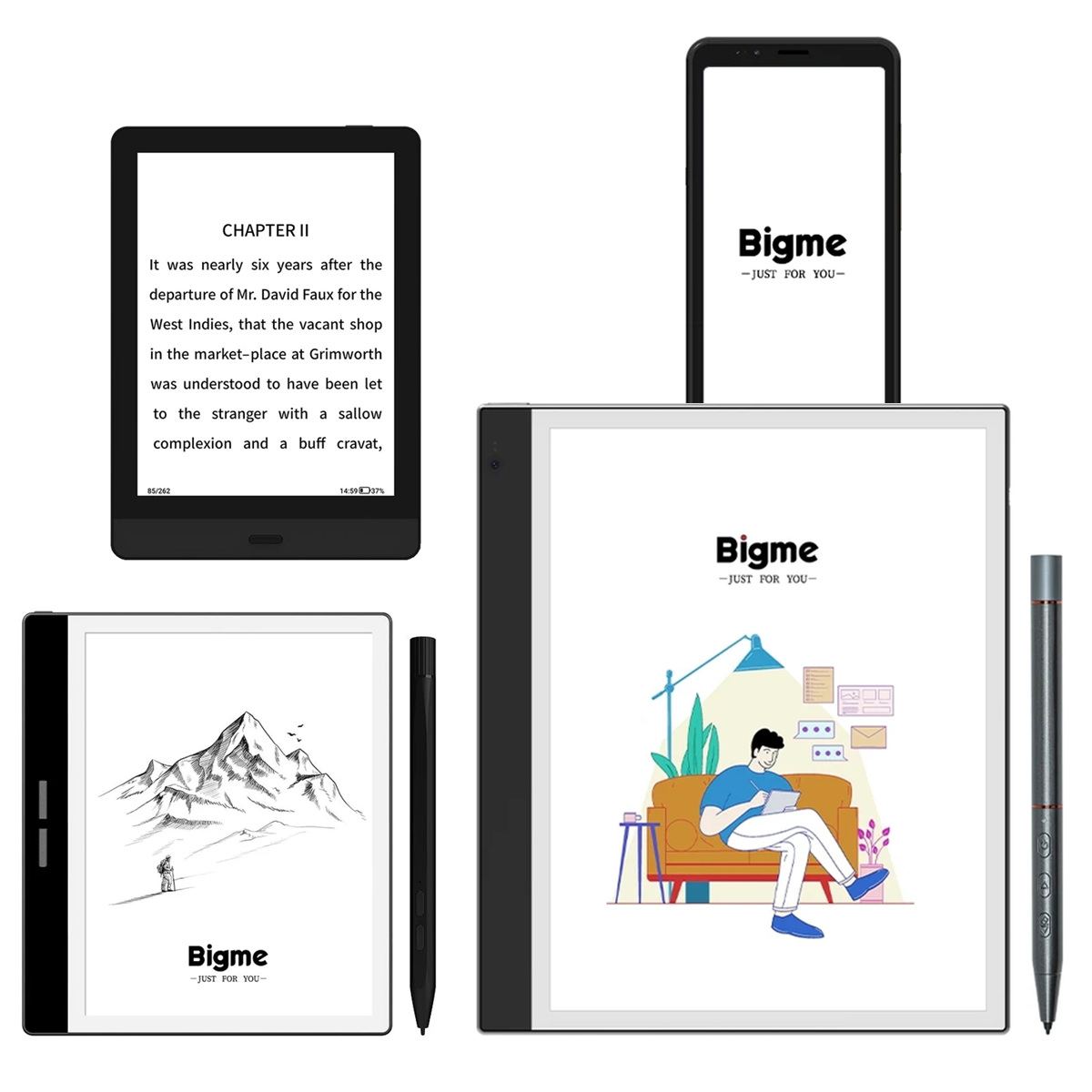 Compare Bigme e-readers - ComparisonTables